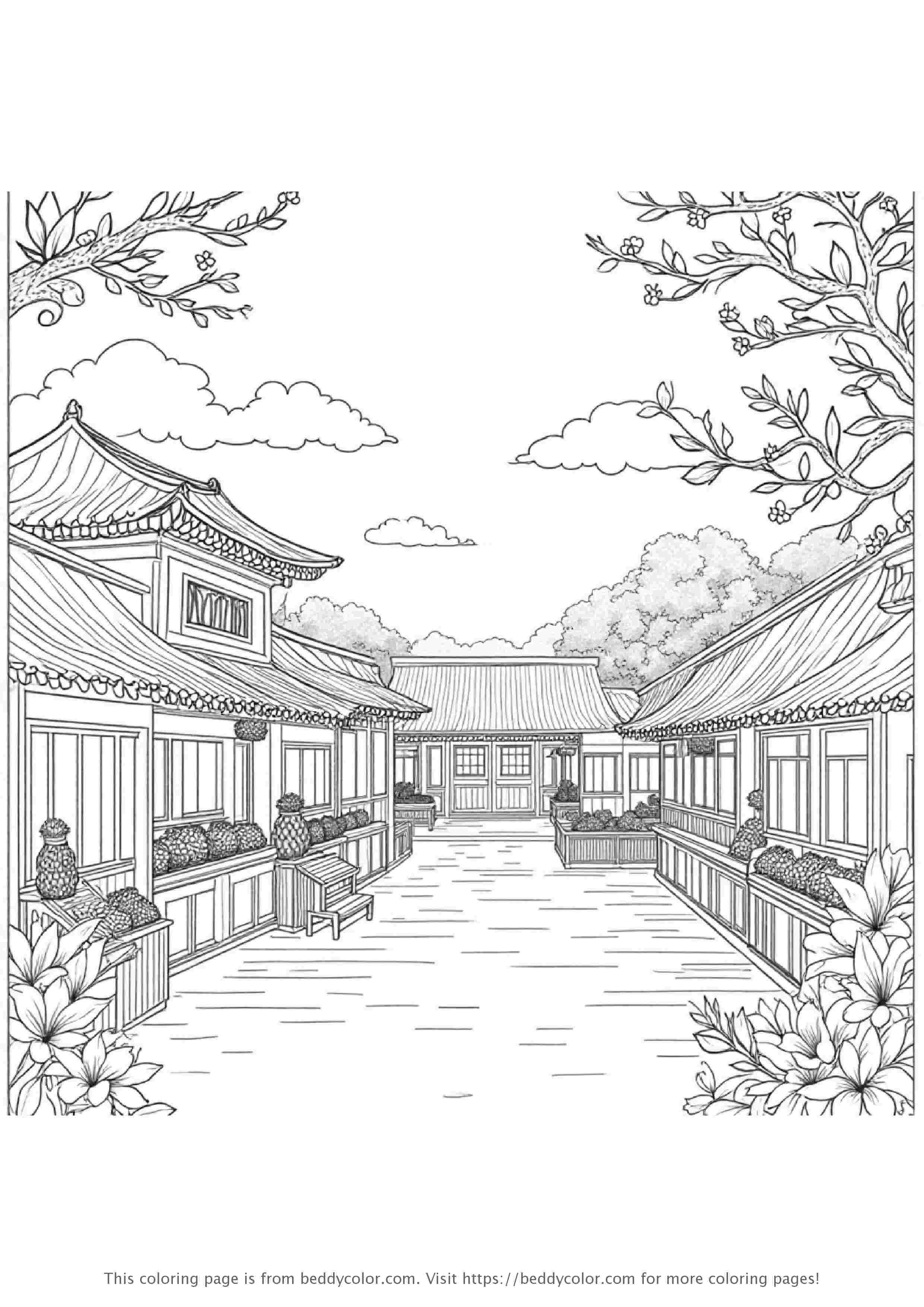 Spring Festival Coloring Pages - BeddyColor